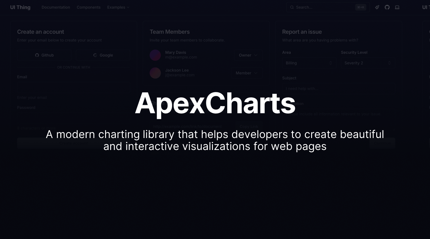 ApexCharts | UI Thing