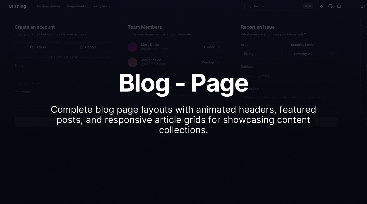 Blog - Page | UI Thing