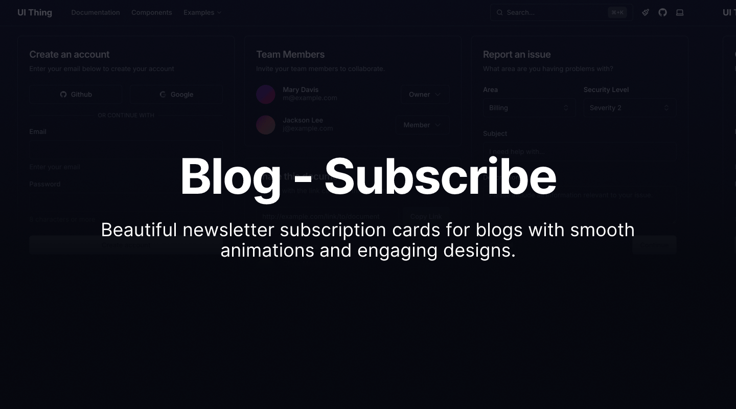 Blog - Subscribe | UI Thing