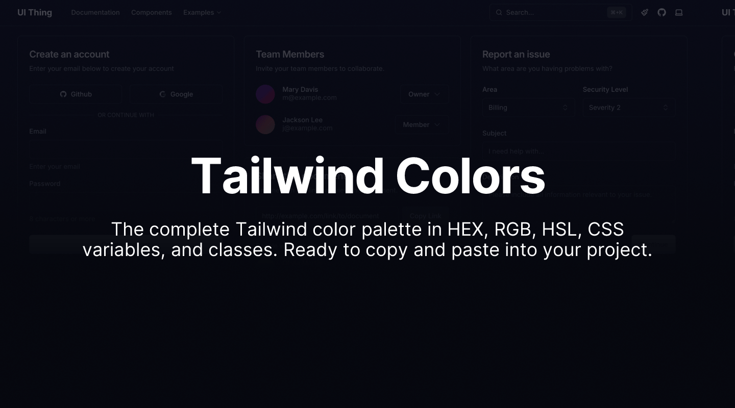 Tailwind Colors | UI Thing