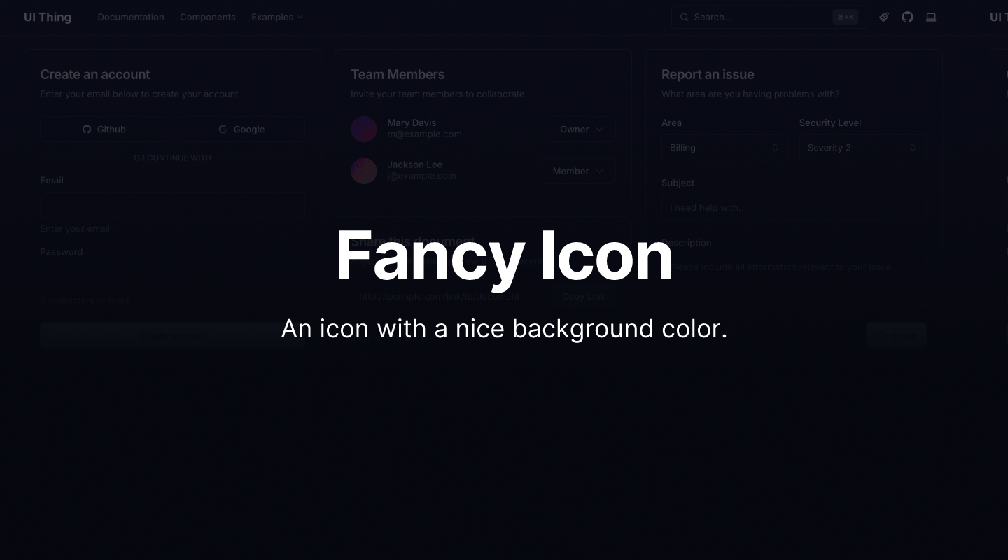 Fancy Icon | UI Thing