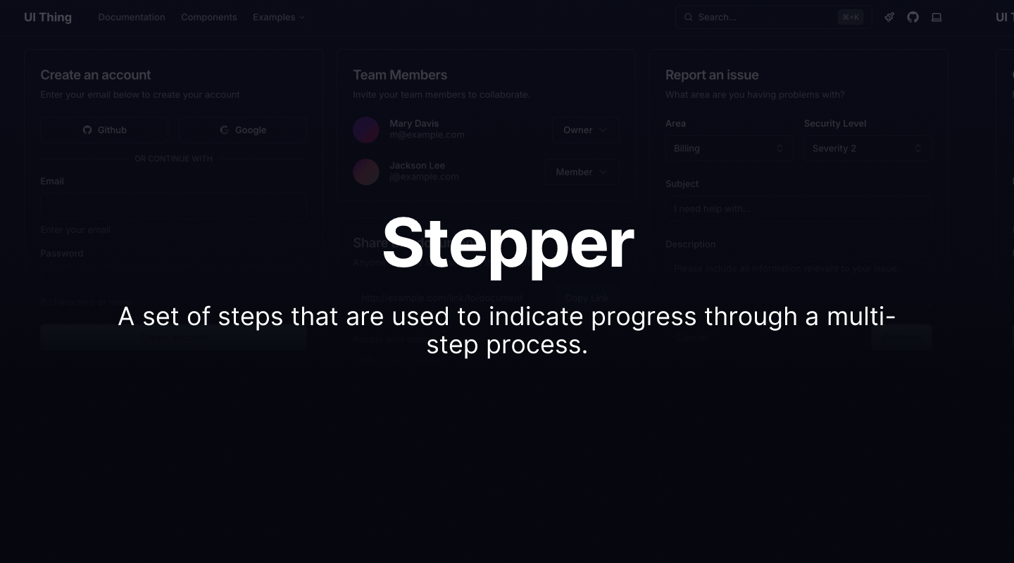 Stepper | UI Thing