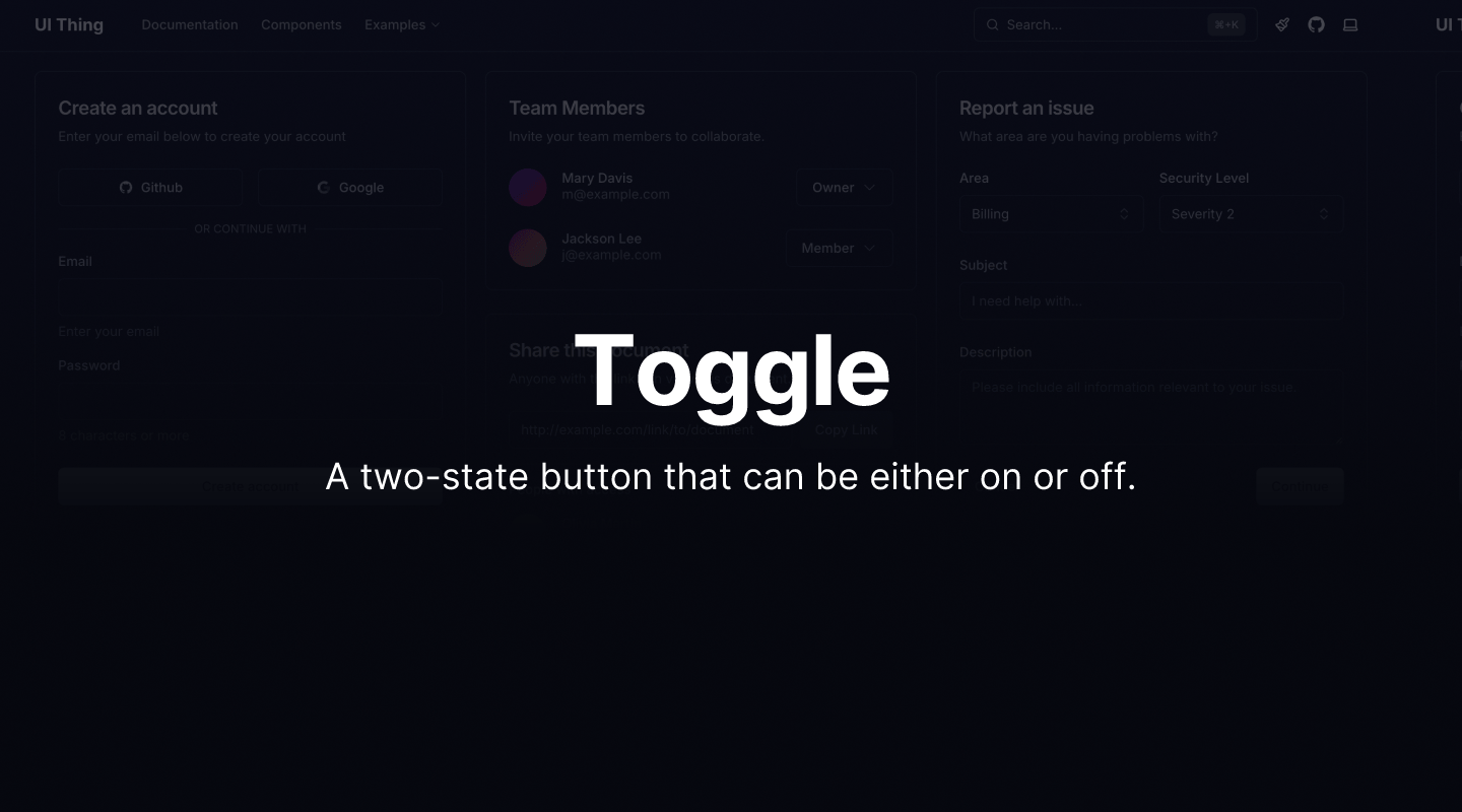 Toggle | UI Thing