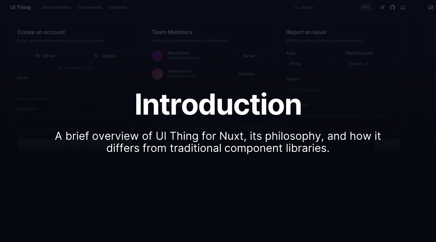 Introduction | UI Thing