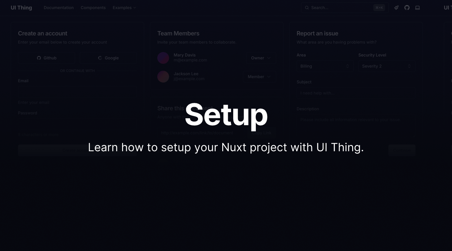 Setup | UI Thing