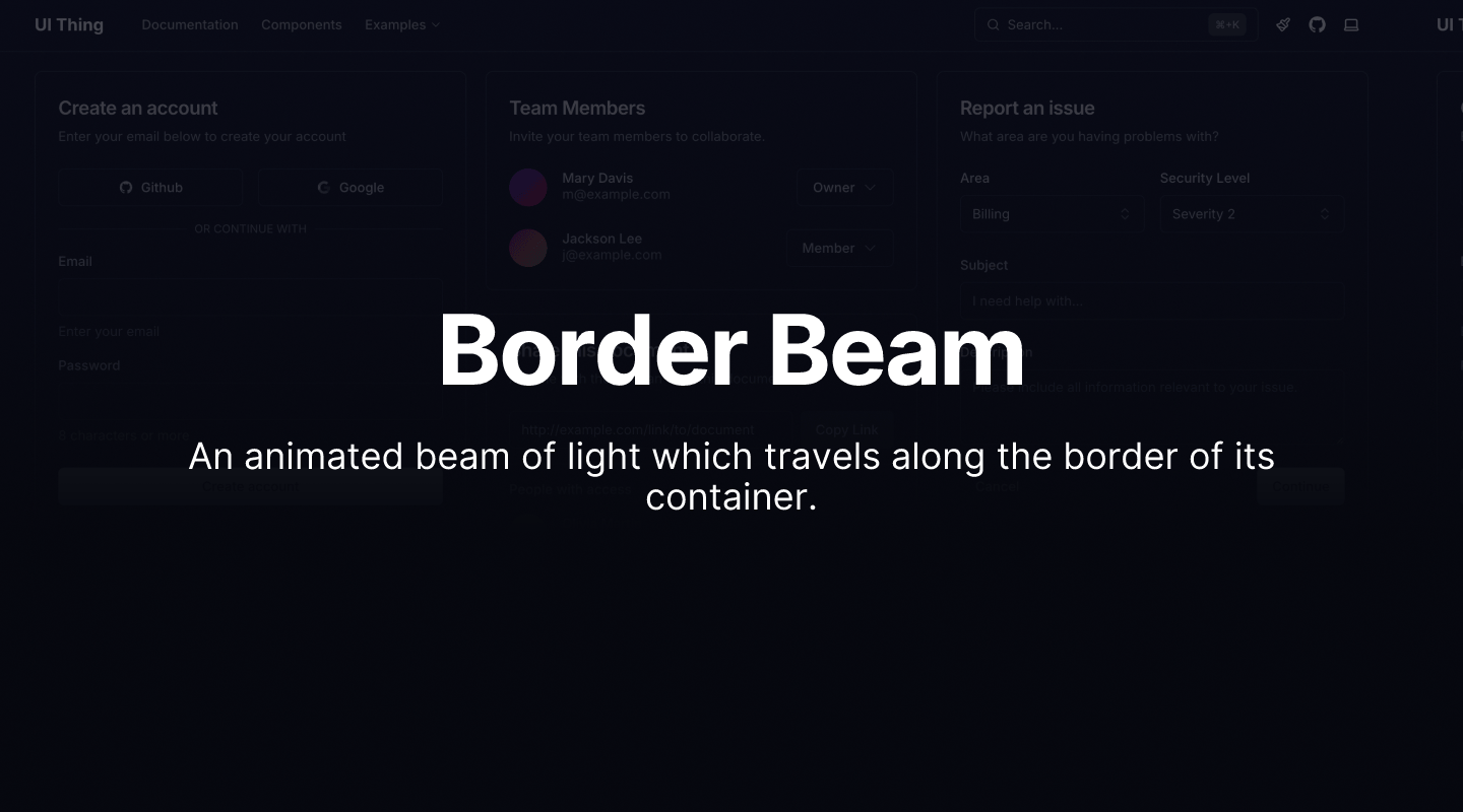 Border Beam | UI Thing