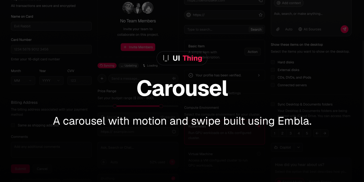 Carousel | UI Thing