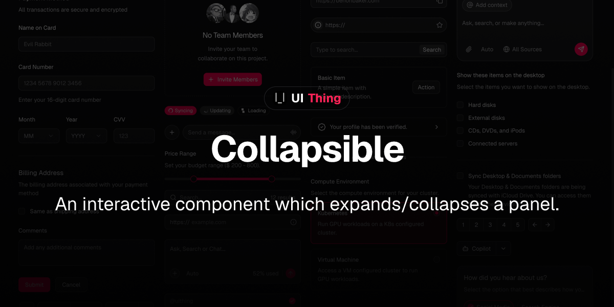 Collapsible | UI Thing