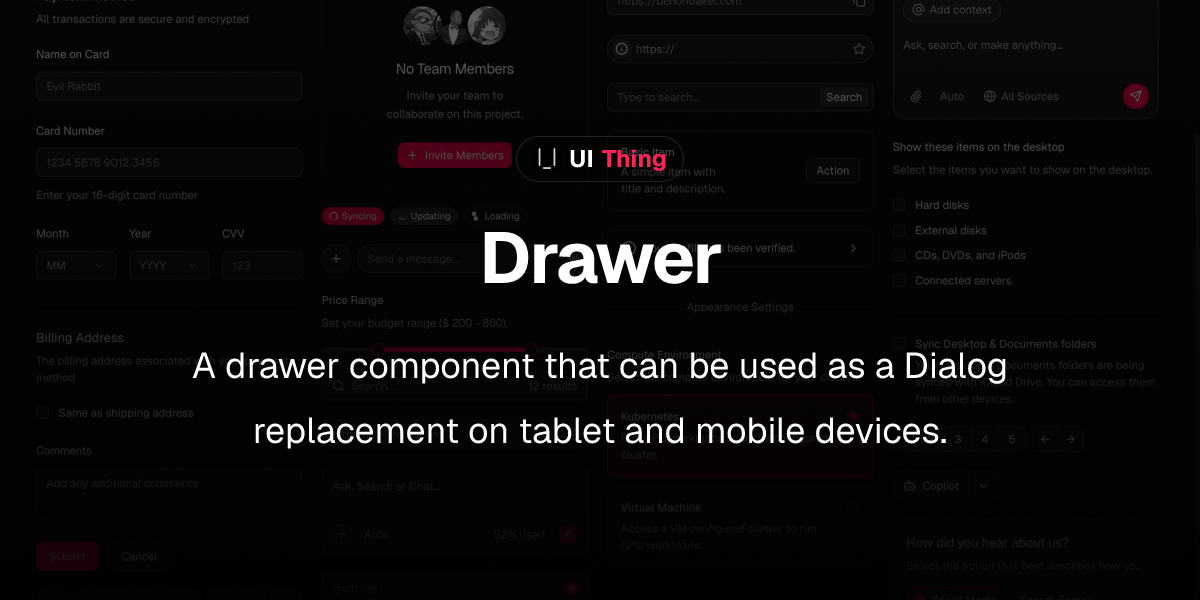 Drawer | UI Thing