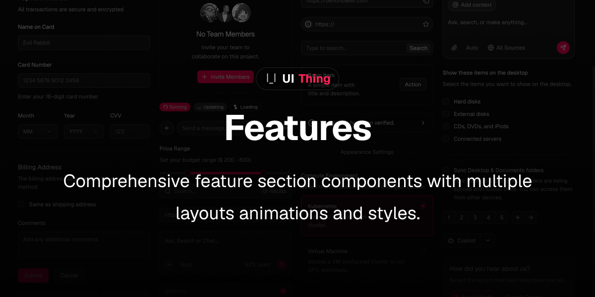 Features | UI Thing