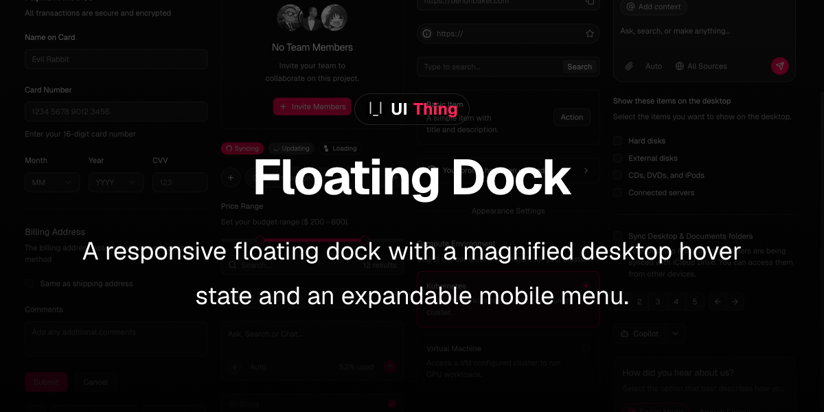 Floating Dock | UI Thing