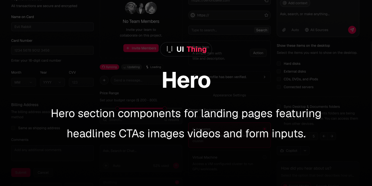 Hero | UI Thing