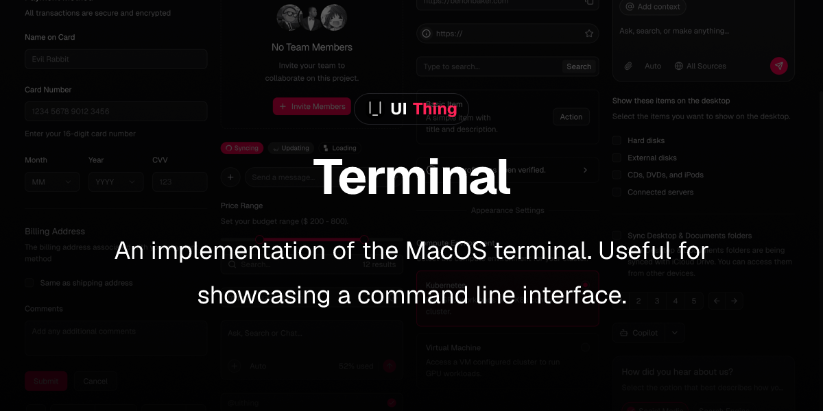Terminal | UI Thing